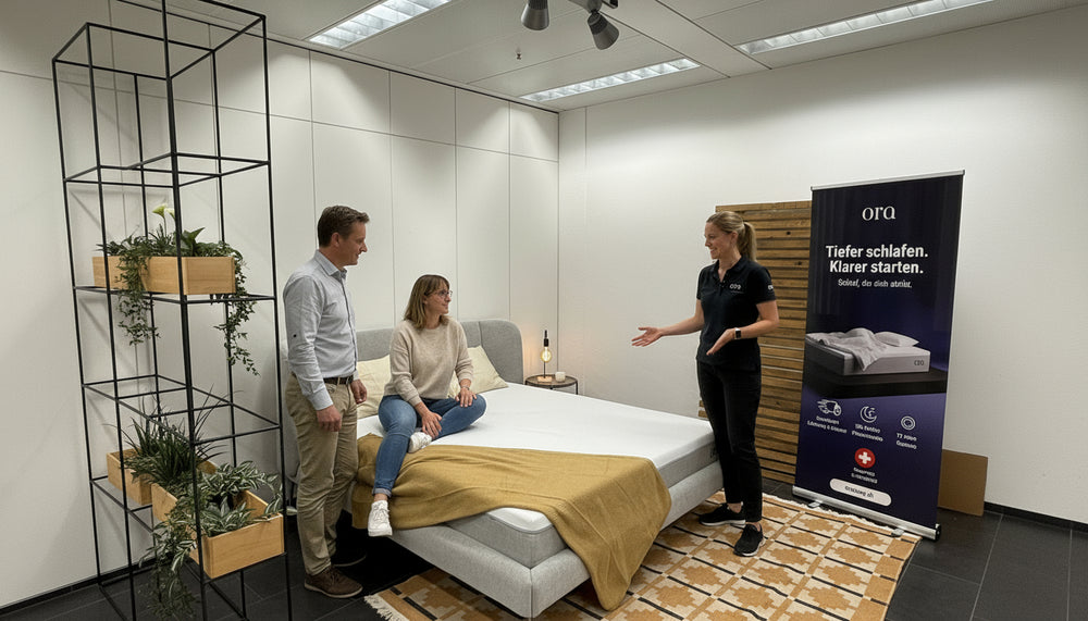 Ora Zürich Showroom – Swiss Made Matratzen erleben
